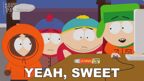 Yeah Sweet Eric Cartman GIF - Yeah Sweet Eric Cartman Kyle Broflovski - Discover & Share GIFs