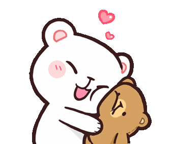 Milk And Mocha Hug Sticker - Milk And Mocha Hug Kiss - Discover & Share GIFs