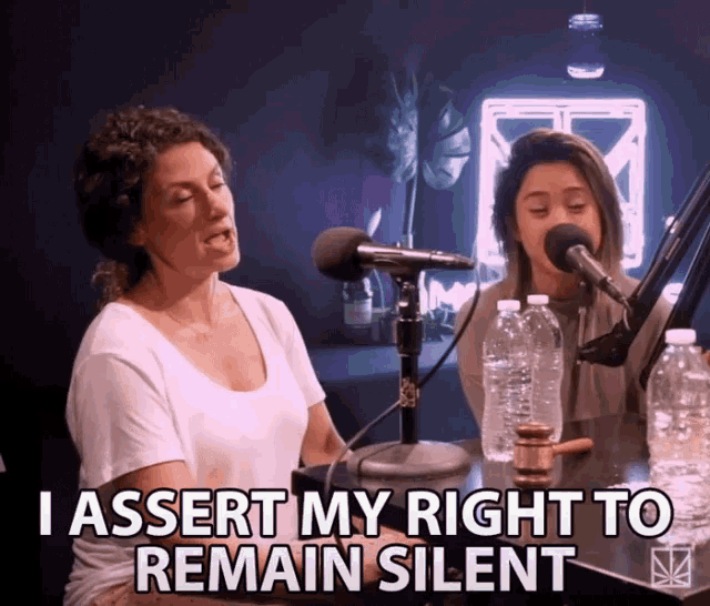 I Assert My Right To Remain Silent Warning I Assert My Right To Remain Silent Right To