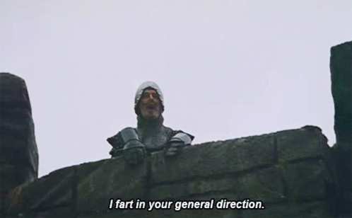 Monty Python Fart GIF - Monty Python Fart General Direction - Discover & Share GIFs