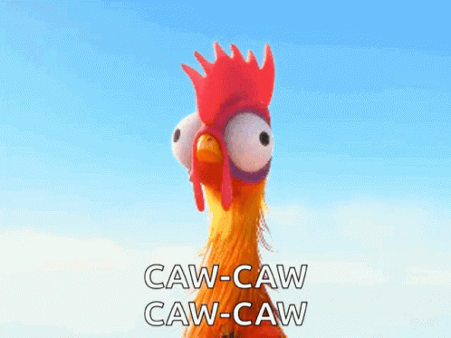Chicken Cluck GIF - Chicken Cluck Caw - Discover & Share GIFs
