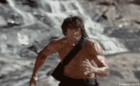 Sylvester Stallone Running GIF - Sylvester Stallone Running Rambo - Discover & Share GIFs